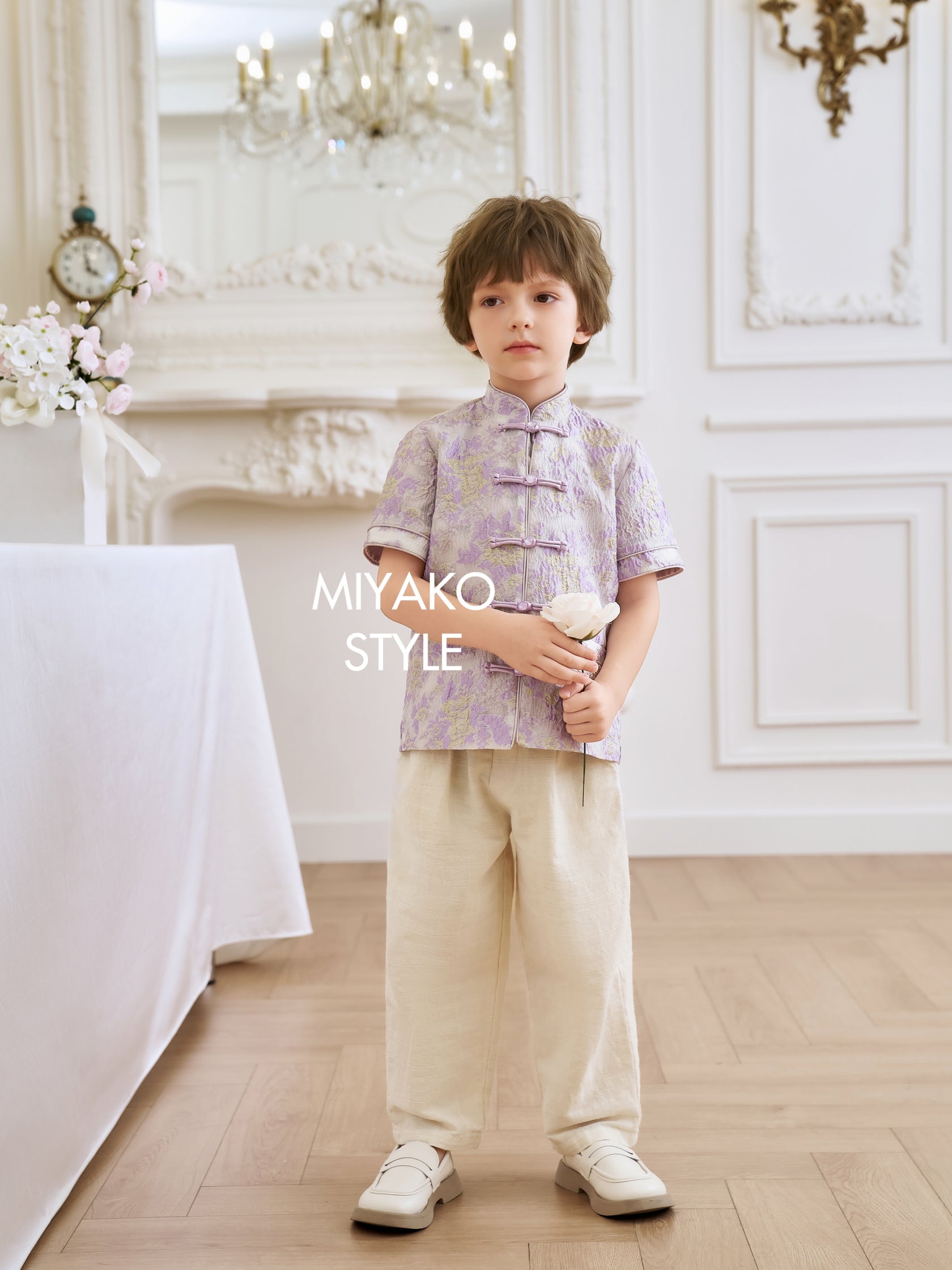 【紫属于你】Only You Premium Boy Suit Cheongsam in Purple 小男孩唐装 – Miyako ...