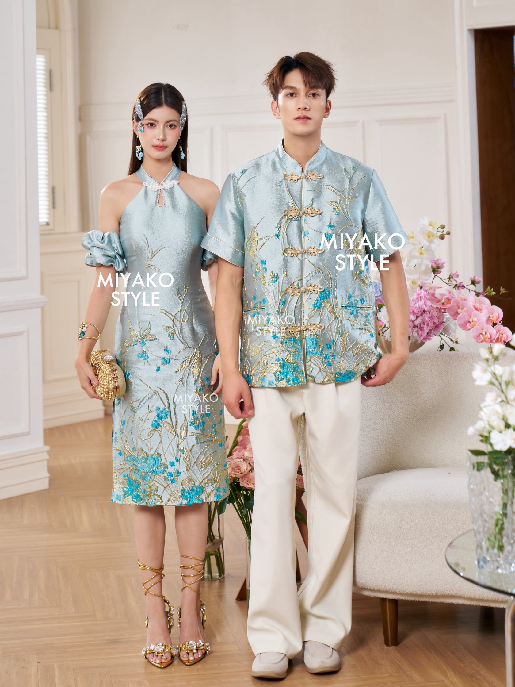 【一枝独秀】Unique Premium Cheongsam Men Suit 男唐装 – Miyako Style Online Fashion